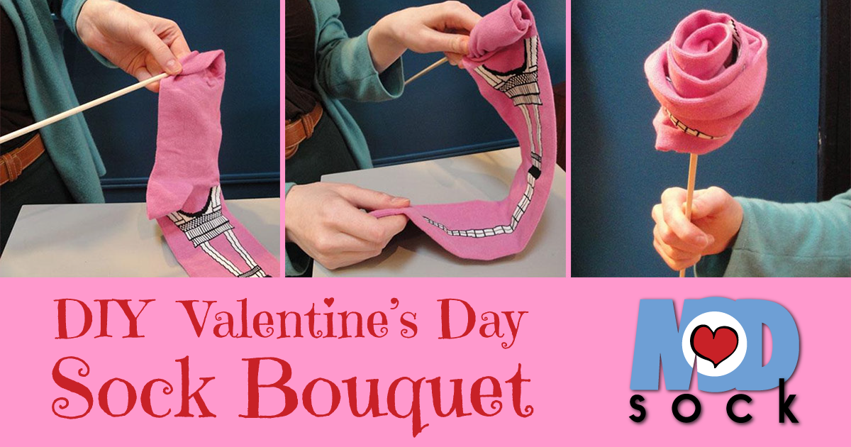 Make a Sock Bouquet | DIY Sock Roses for Valentine's Day - Cute But ...