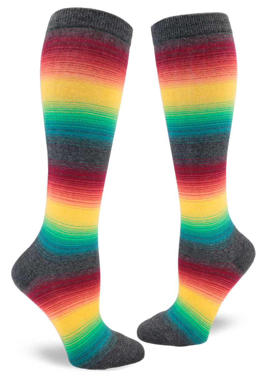 Rainbow Socks | Colorful Novelty Socks With Stripes & Patterns - Cute ...
