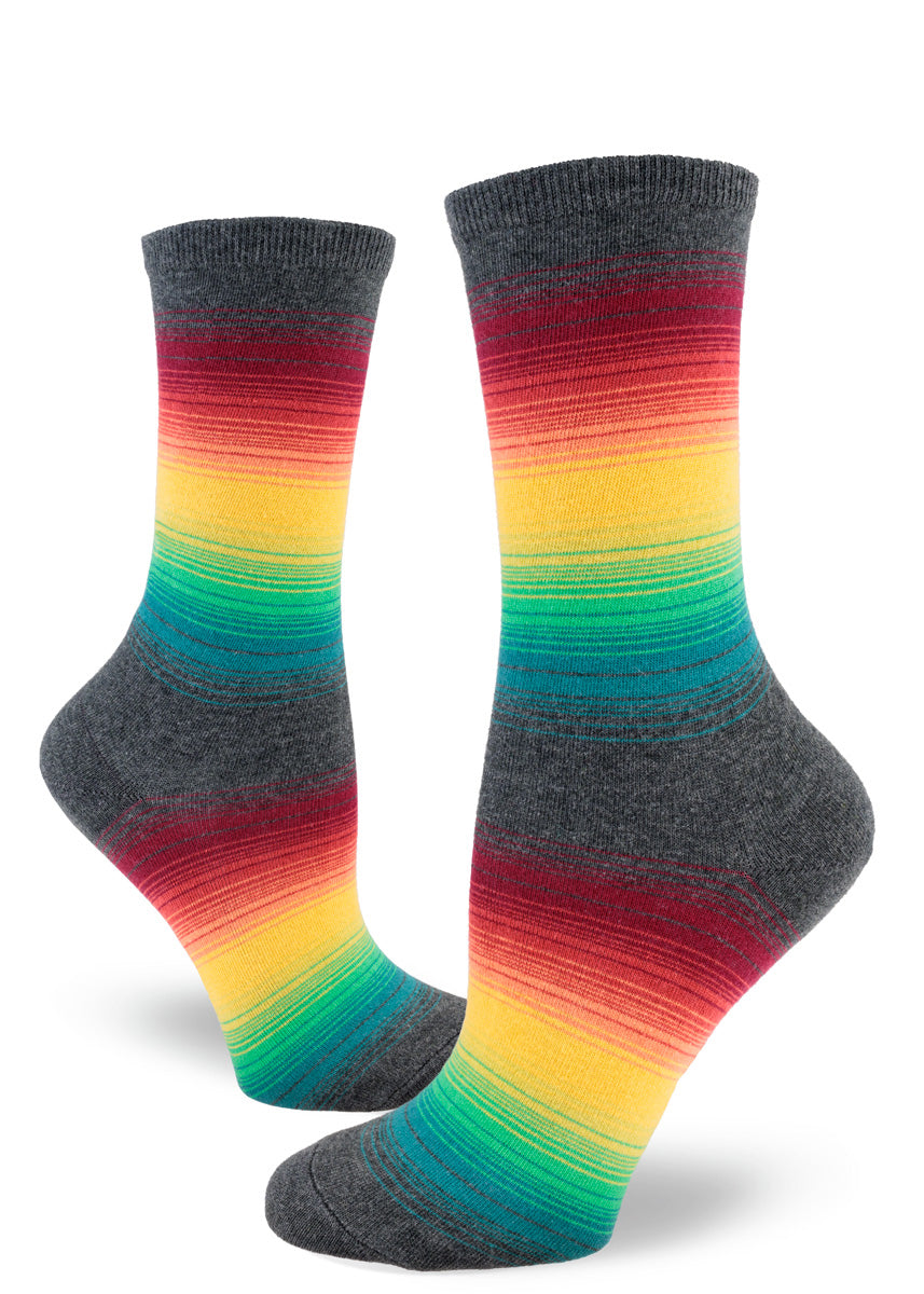 Rainbow Socks | Colorful Novelty Socks With Stripes & Patterns - Cute ...