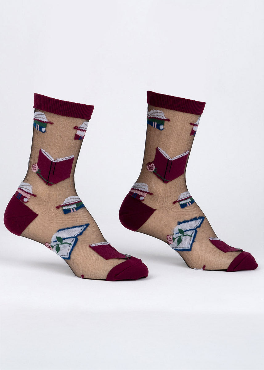 Book Socks | Fun Socks With Books & Nerdy Socks About Reading - Cute ...