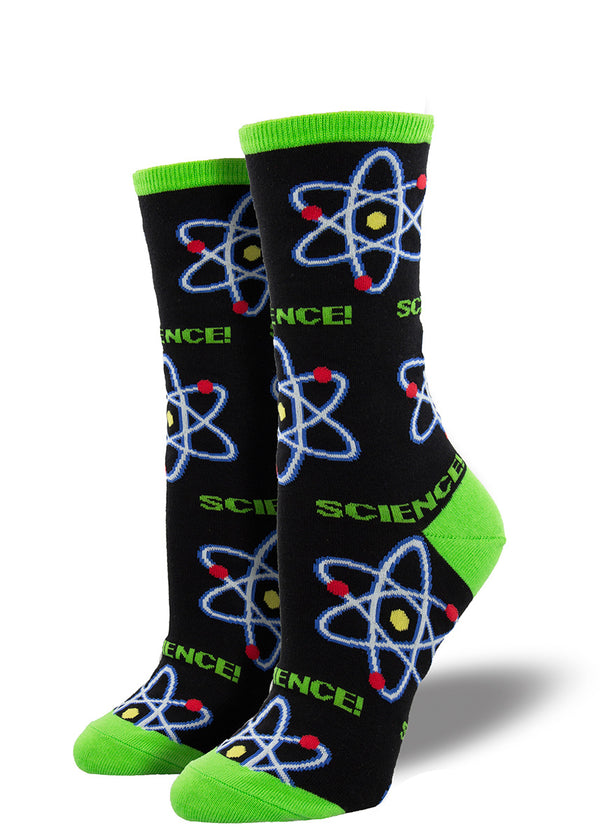 Lemme Atom Science Socks for Women | Atomic Symbol Electron Socks ...